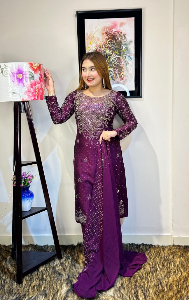 Real Nc Stone Party Wear Dresses DL – Designer Land